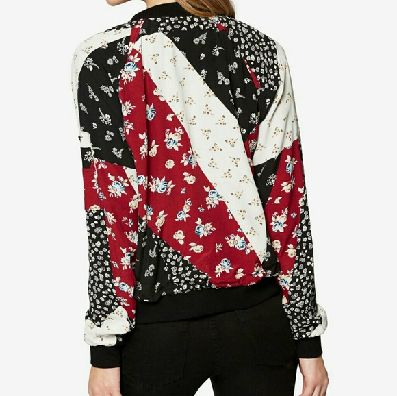 Sanctuary | Jackets & Coats | Nwt Patchwork Bomber Jacket | Poshmark